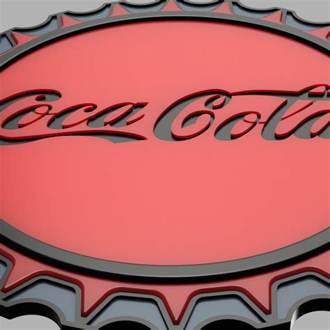 Archivo STL Posavasos con tapa de botella de Coca-Cola・Diseño de ...