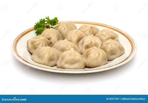 Russische Ravioli (pelmeni) Stockbild - Bild von gekocht, georgisch ...