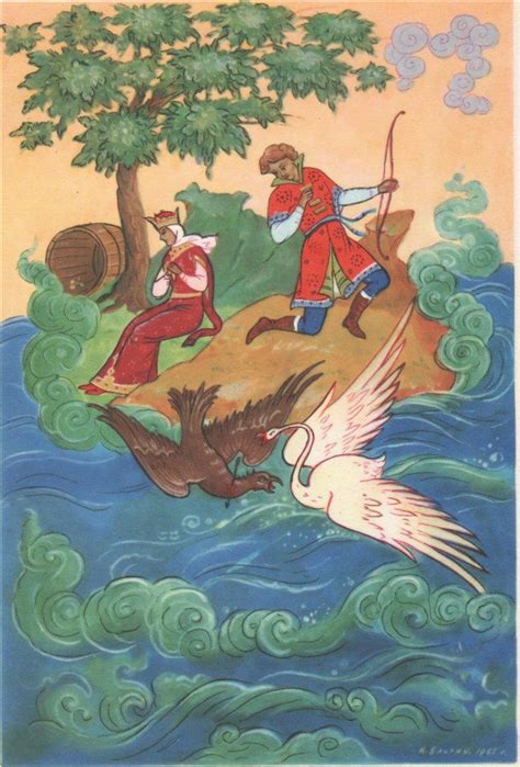 Palekh. Alexander M. Kurkin. Alexander Pushkin. «The Tale of Tsar ...