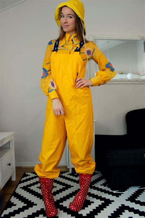 Girl in yellow bib pants | Waterproof jacket women