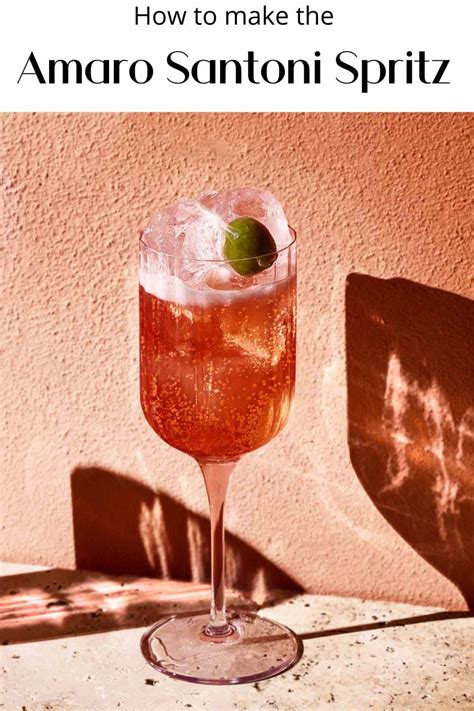 How To Make The Amaro Santoni Spritz