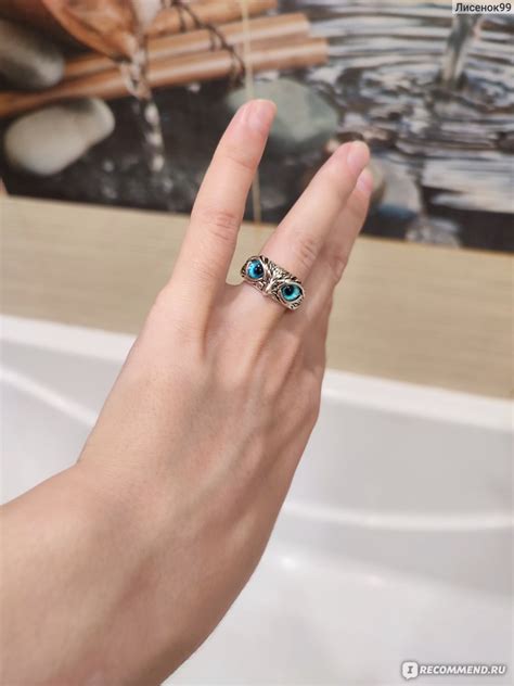 Кольцо Aliexpress в виде совы серебристого цвета с изменяемым размером ...