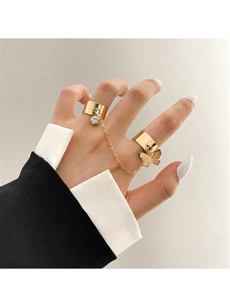 Комплект колец Модель 12946 Бренд DLED Accessories Бижутерия женская ...