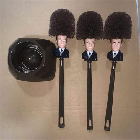 Креативный держатель для туалетной щетки Emmanuel Macron Brosse для ...