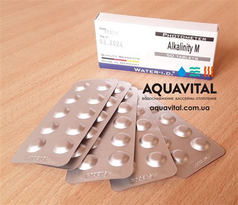 Таблетки Alkalinity-M для фотометра / таблеткового тестера, лужність ...