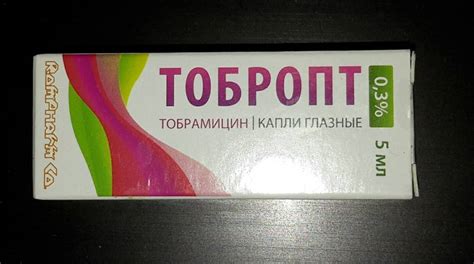 Тобропт: глазные капли
