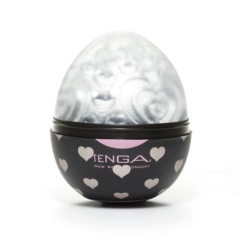 TENGA Egg Lovers Heart Textured Male Masturbator - Lovehoney AU