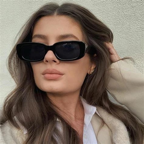 Купить Винтажные квадратные солнцезащитные очки, женские модные ...