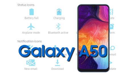Samsung Galaxy A50 Status Bar and Notification Icons Meaning - Tsar3000