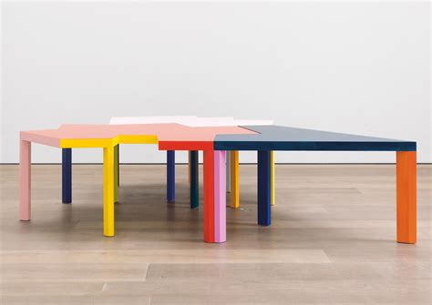 Imi Knoebel, Tisch 3 , 2013, lacquer, acrylic, wood, 3 parts…
