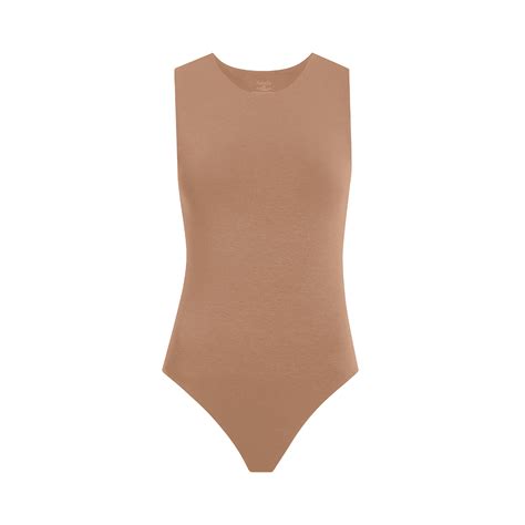 Women's Classic Crew Tank Bodysuit | Cinnamon - nuuds
