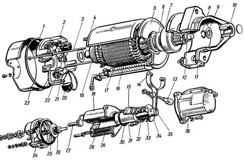 ГАЗ-66-11. Стартер СТ230-А1 (устройство)
