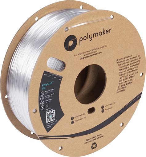 Polymaker PolyLite PC - Áttetsző, 1.75mm, 1kg