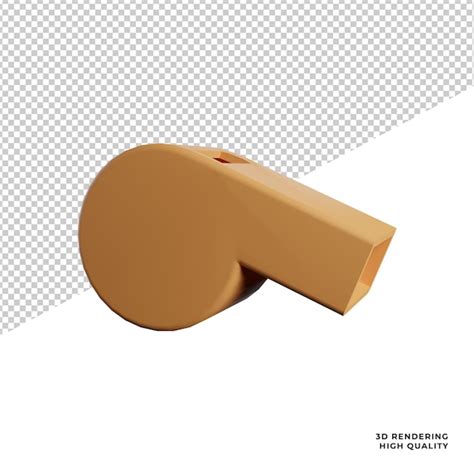 Свисток очарователен просто значок вид спереди 3d рендеринг иллюстрации ...