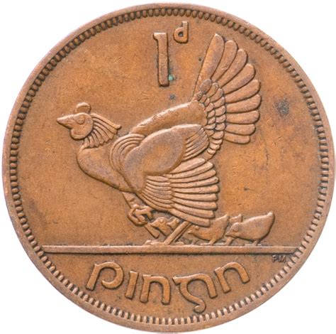 Монета Ирландия 1 пенни (penny) 1952 стоимостью 311 руб.