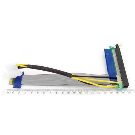 Купить Райзер PCI Express x1-x16 (19см) с доп питанием (Molex)