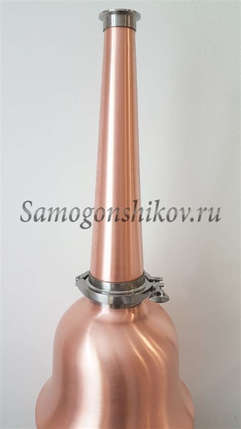 Медное оборудование - Медный шлем для виски с клампами 3 и 3 дюйма