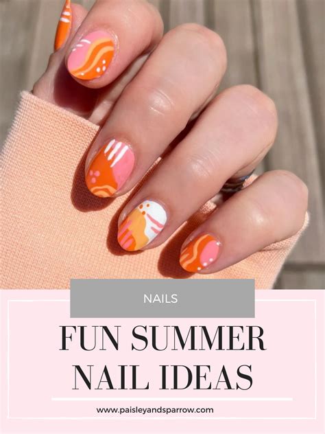 37 Cute Summer Themed Nail Designs To Try for 2024 - Paisley & Sparrow