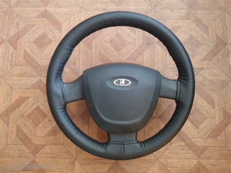 Руль в кожу, или Кожа рулит! — Lada Гранта (1G), 1,6 л, 2013 года ...
