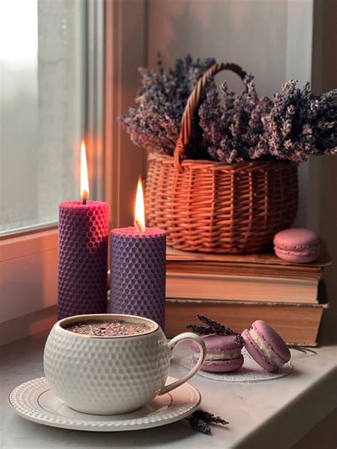 Coffee and lavender 💜 | Еда, Шоколад, Кофейня