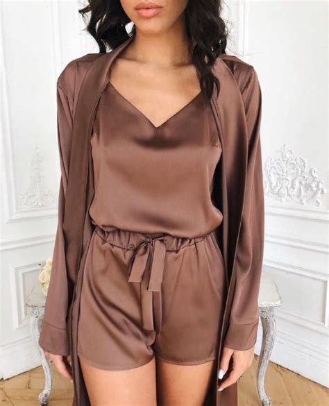 Нижние белье, пижама | Sleepwear fashion, Pajama fashion, Silk pajamas ...
