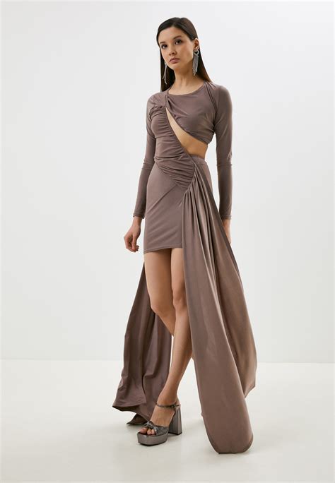 Платье Lipinskaya-Brand, цвет: коричневый, MP002XW015KD — купить в ...