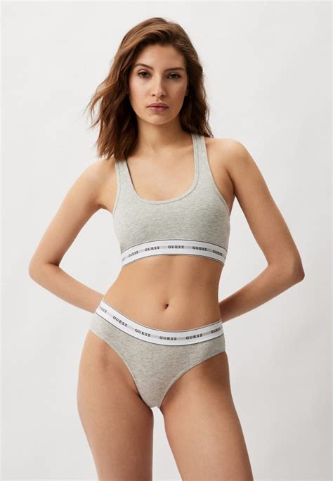 Трусы Guess, цвет: серый, RTLADK510301 — купить в интернет-магазине Lamoda