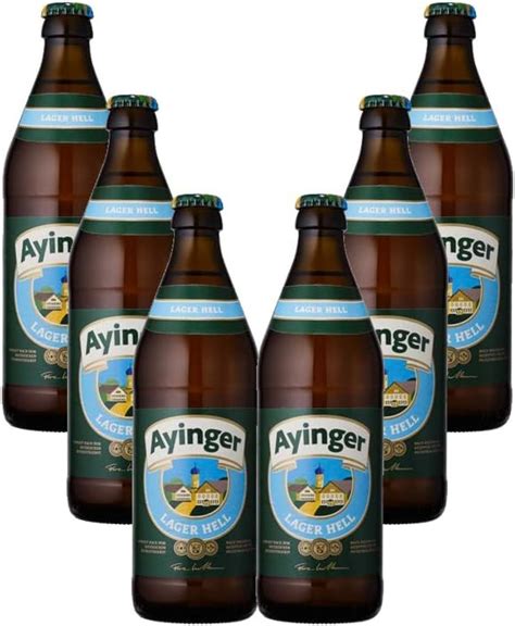 Ayinger Lager Hell 500ml bottles (6): Amazon.co.uk: Beer, Wine & Spirits
