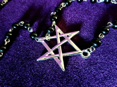 Saturn Unicursal Hexagram Rosary