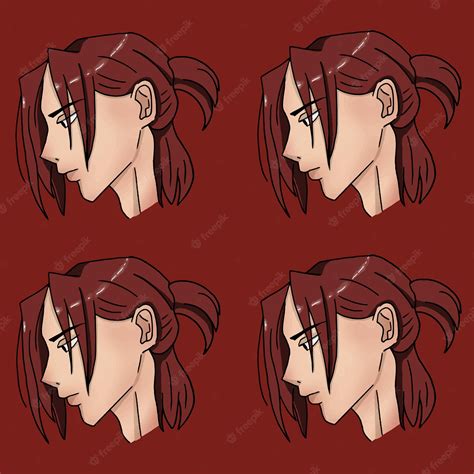 Premium Vector | Anime people with their busts drawn in anime style ...