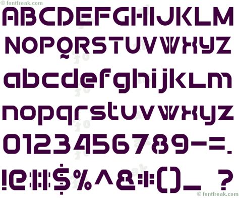 Font Freak, Double Force 7 - by Style-7