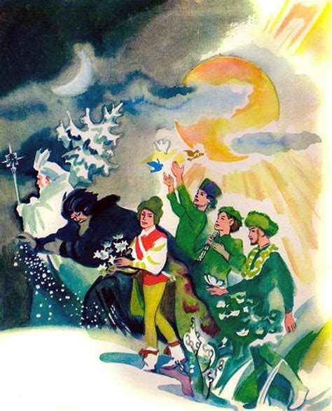 Картинки 12 месяцев сказки: Двенадцать месяцев – Самуил Маршак. Читать ...