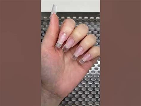 Арочный квадрат Перенаращивание на гелевые типсы #nails # ...