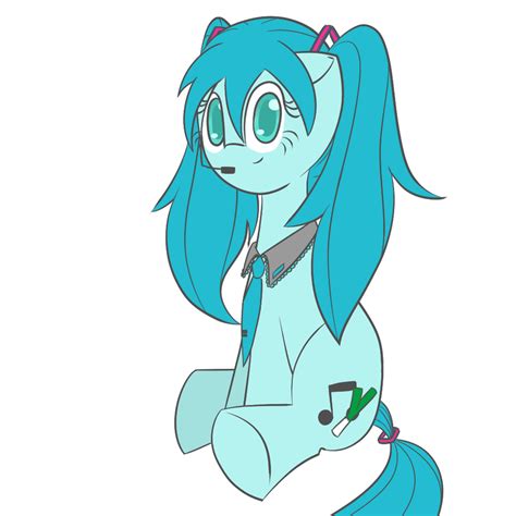 Hatsune Miku - Pony version. by LynnesGalaxy on DeviantArt