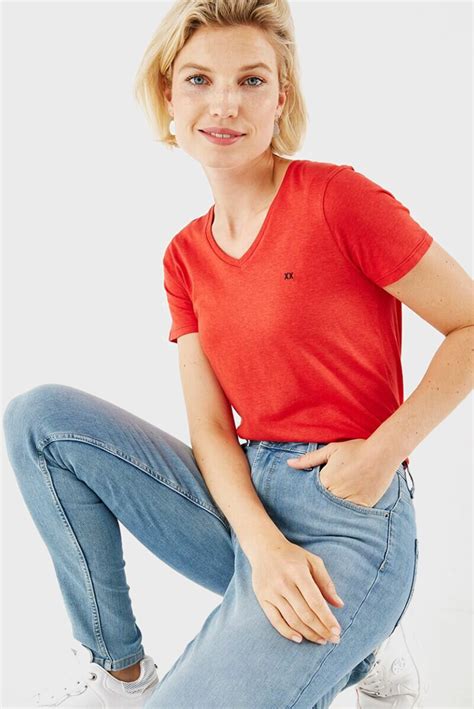 Женская красная футболка FEMMIE Mexx ZN2104023W — MD-Fashion