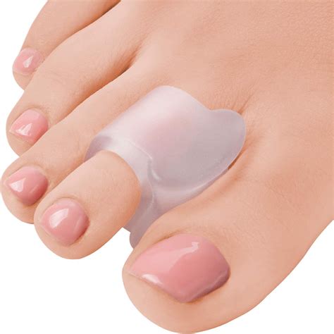 Toe Separators Hammer Toe Straightener - 4-Pack Big Toe Spacers - Gel ...