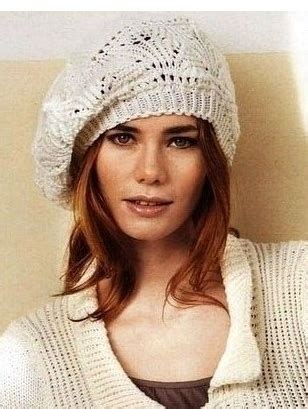 Вязаный летний берет из журнала"Felice"