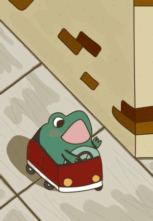 Иллюстрация Лягушка на машине в стиле 2d | Illustrators.ru