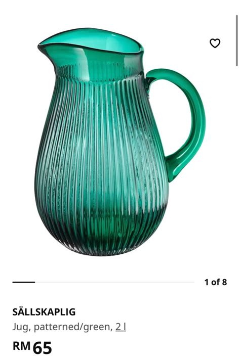 Ikea Sallskaplig Jug, Furniture & Home Living, Kitchenware & Tableware ...