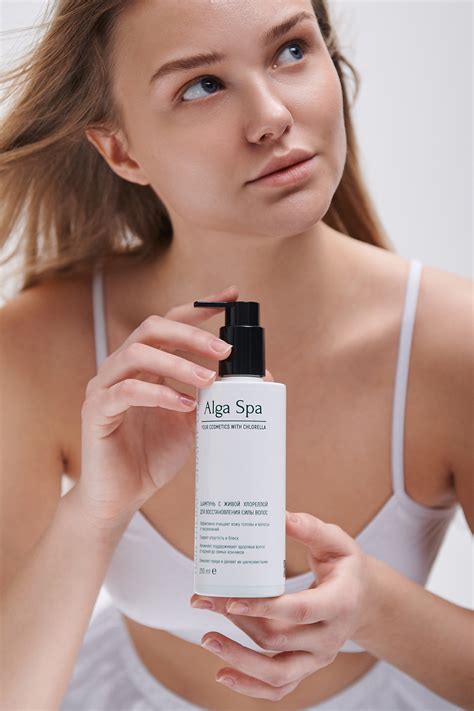 Шампунь с живой хлореллой для восстановления силы волос | Alga SPA