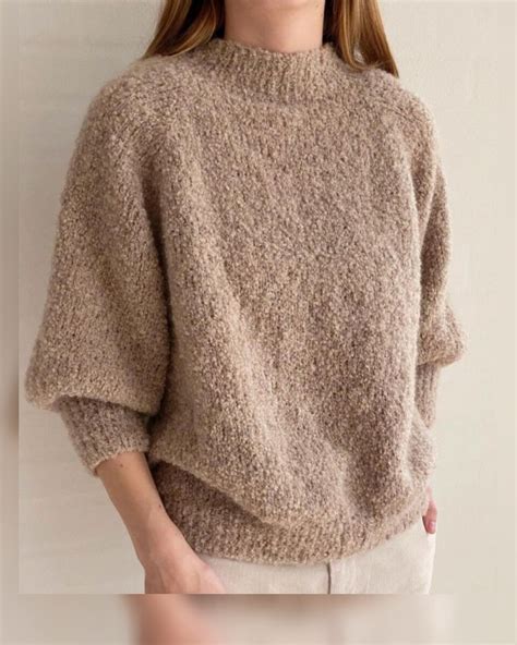 Кофта из букле спицами Sky-wool.ru
