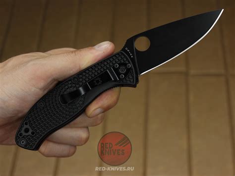 Реплика ножа Spyderco Tenacious LTW - черн. рук., черный клинок RK-416