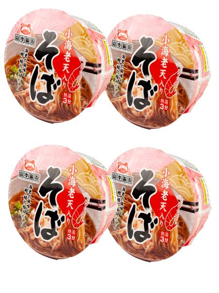 Лапша быстрого приготовления Yamamoto Seifun Соба с креветками японская ...