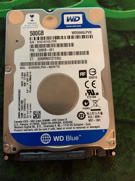 WD 500GB Hårddisk (419233019) ᐈ Köp på Tradera