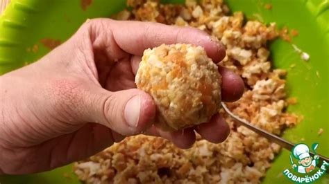 Закуска "Курино-морковно-арахисовые шарики" – кулинарный рецепт