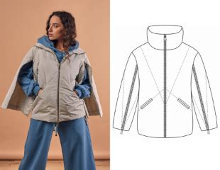 Готовая выкройка куртки Sleeves Pattern, Adidas Jacket, Athletic Jacket ...