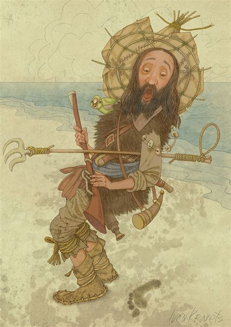 Иллюстрация Робинзон Крузо 7 в стиле другое | Illustrators.ru