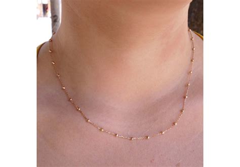 Женская цепочка, красное золото 14 карат, длина 45 см