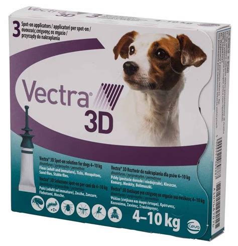 Пипети за обезпаразитяване Vectra 3D 4 -10 кг. | Зоомагазин ZooMall