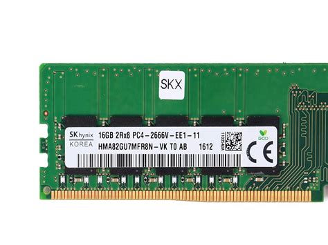 SK HYNIX 16GB PC4-2666V-E DDR4 UNBUFFERED ECC 2RX8 Memory UDIMM ...